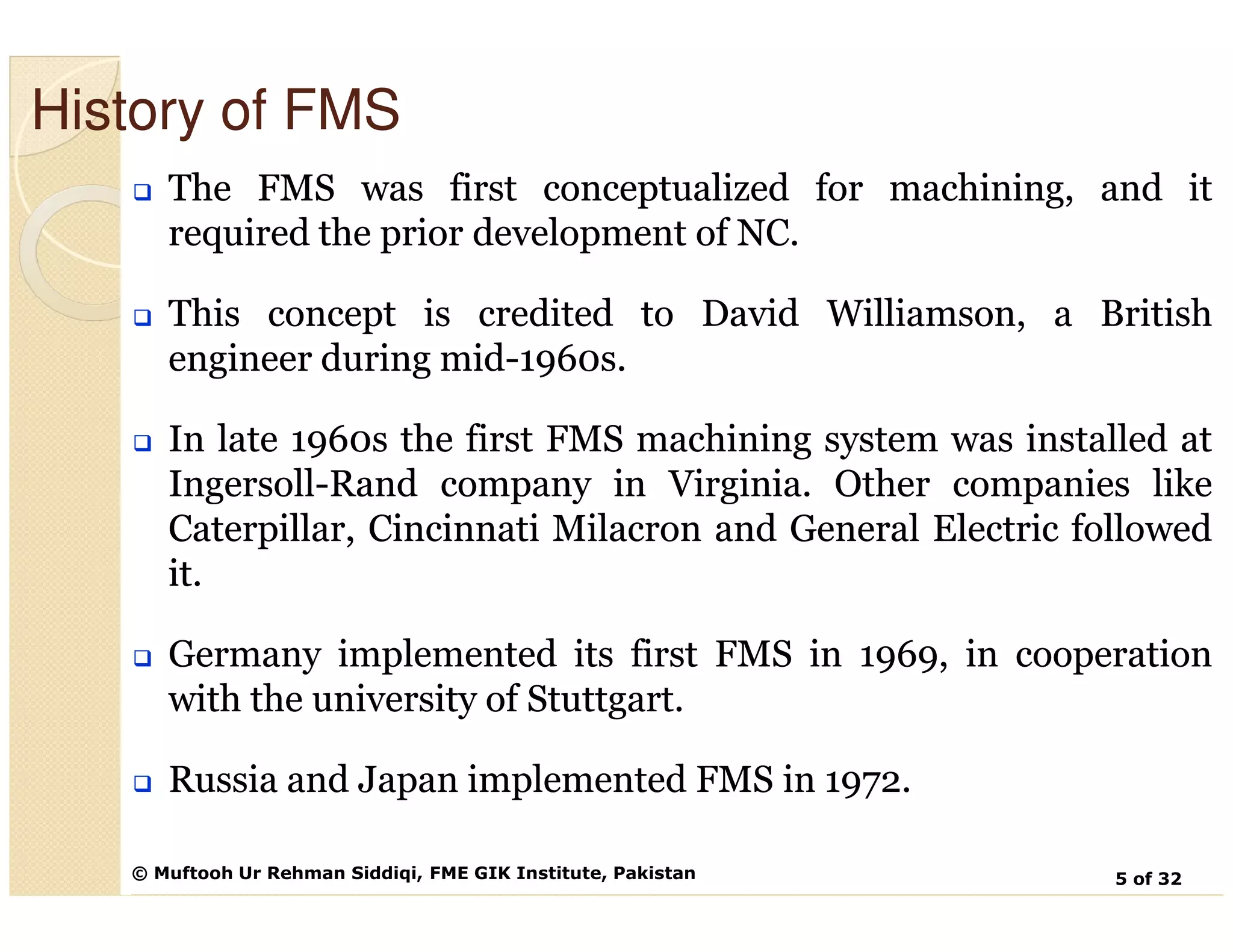 Lecture 25 flexible manufacturing systems [compatibility mode] | PDF