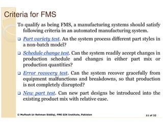 Lecture 25 flexible manufacturing systems [compatibility mode] | PDF