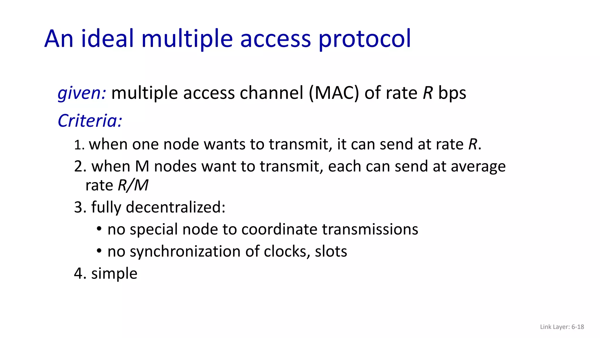 Lecture 25 Link Layer - Error detection and Multiple Access.pptx