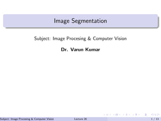 Image Segmentation (Digital Image Processing) | PDF