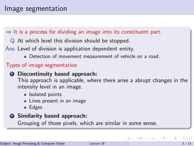 Image Segmentation (Digital Image Processing) | PDF