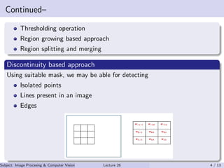 Image Segmentation (Digital Image Processing) | PDF