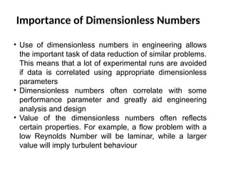 Determination of dimensionless numbers in | PPTX