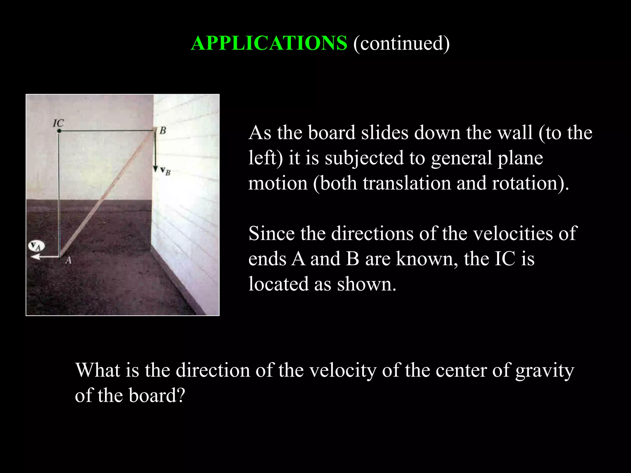 Dynamics Instantaneous center of zero velocity | PDF
