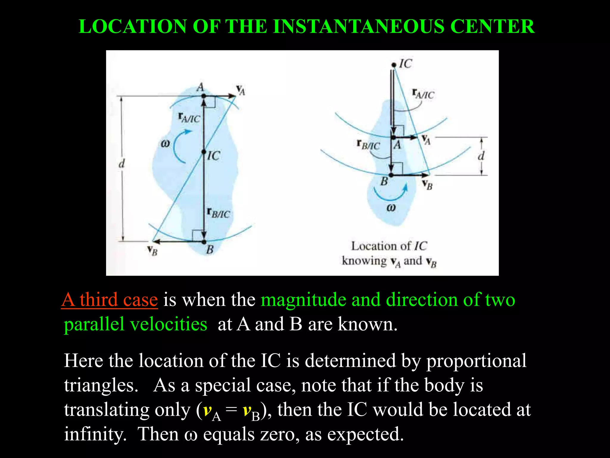 Dynamics Instantaneous center of zero velocity | PDF