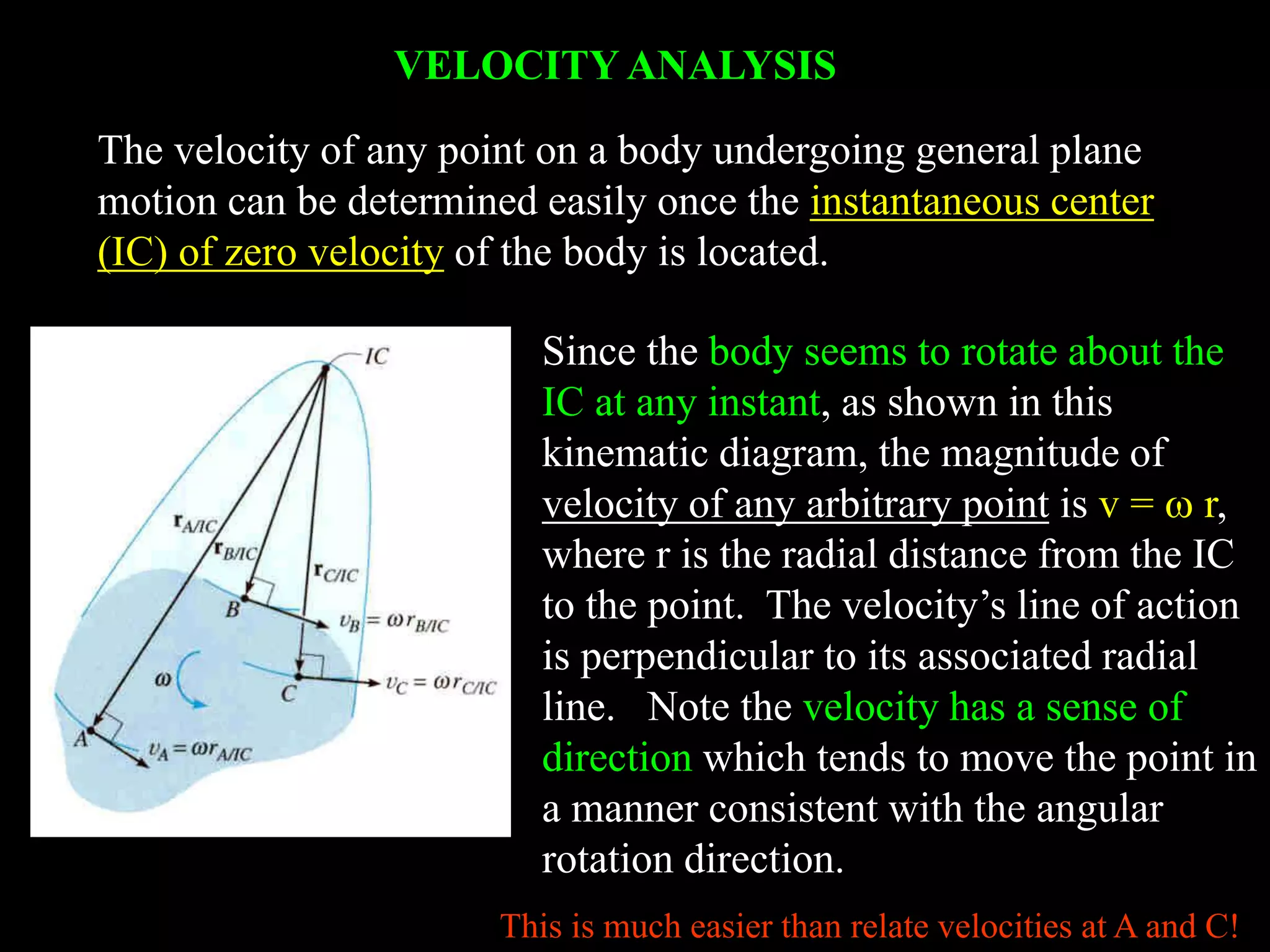 Dynamics Instantaneous center of zero velocity | PDF