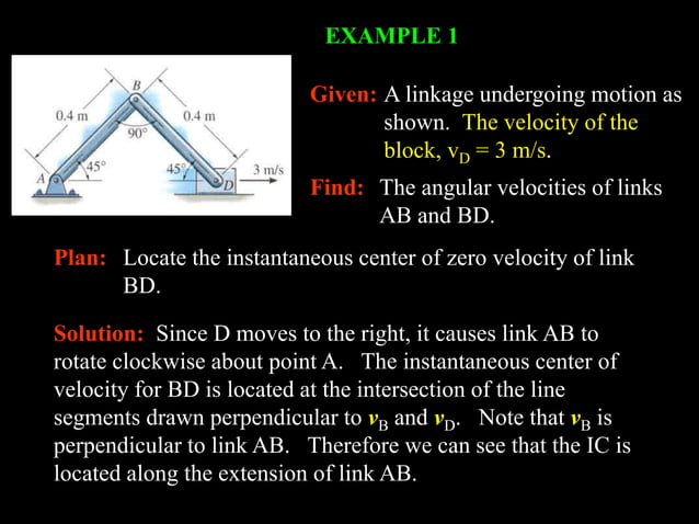 Dynamics Instantaneous center of zero velocity | PDF