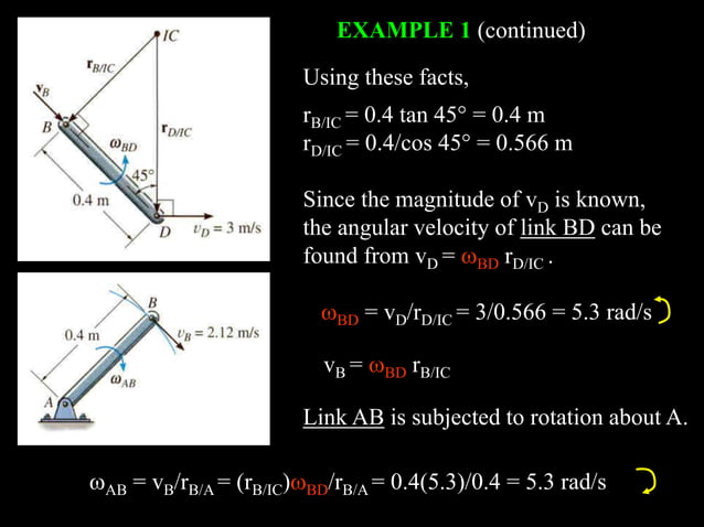 Dynamics Instantaneous center of zero velocity | PDF