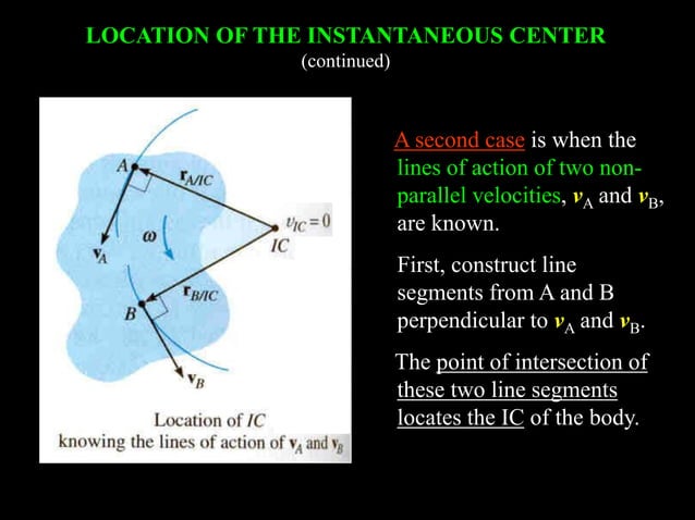 Dynamics Instantaneous center of zero velocity | PDF