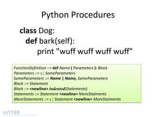 Class 27: Pythonic Objects | PPTX
