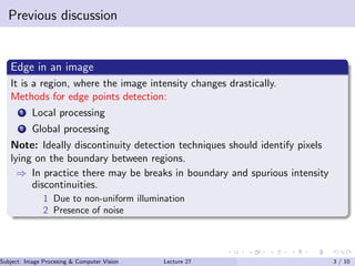 Edge linking in image processing | PDF | Geography | Science