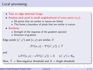 Edge linking in image processing | PDF | Geography | Science
