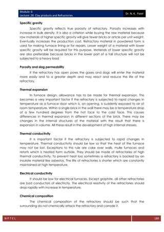 Lecture 27-CLAY PRODUCTS AND REFRACTORIES.pdf