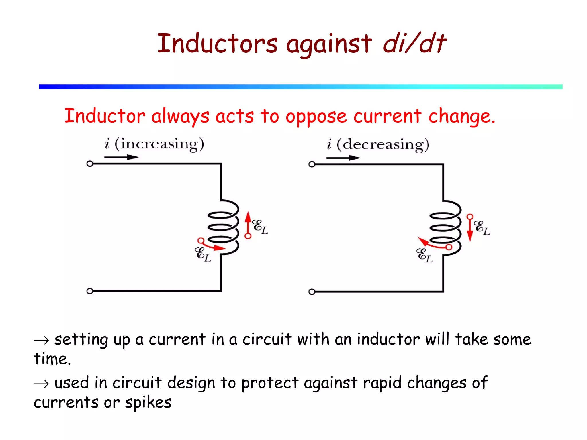 Lecture 27 inductors. stored energy. lr circuits | PPT