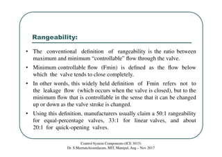 Lecture 27 valve shapes, selection guide | PPT