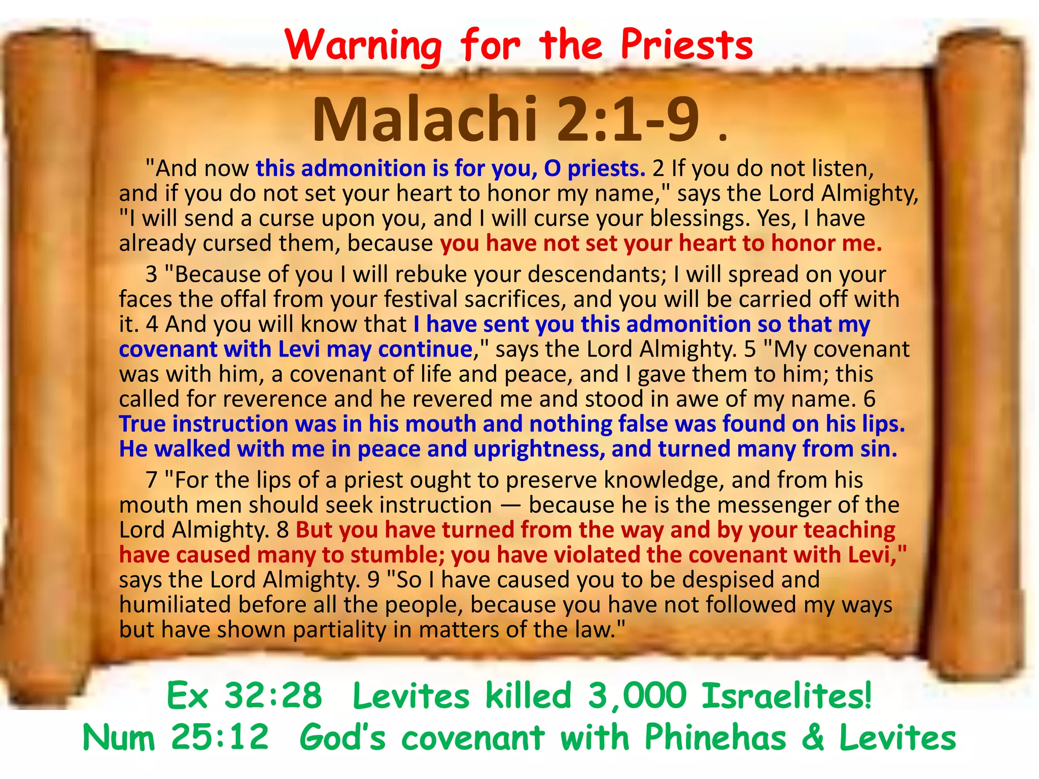 Lecture 27; Malachi | PPTX