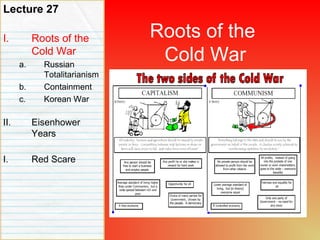 Lecture 27 origins of the cold war amended | PPT