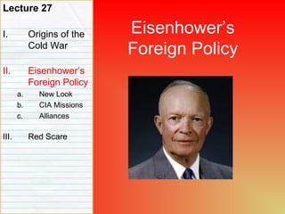 Lecture 27 origins of the cold war amended | PPT
