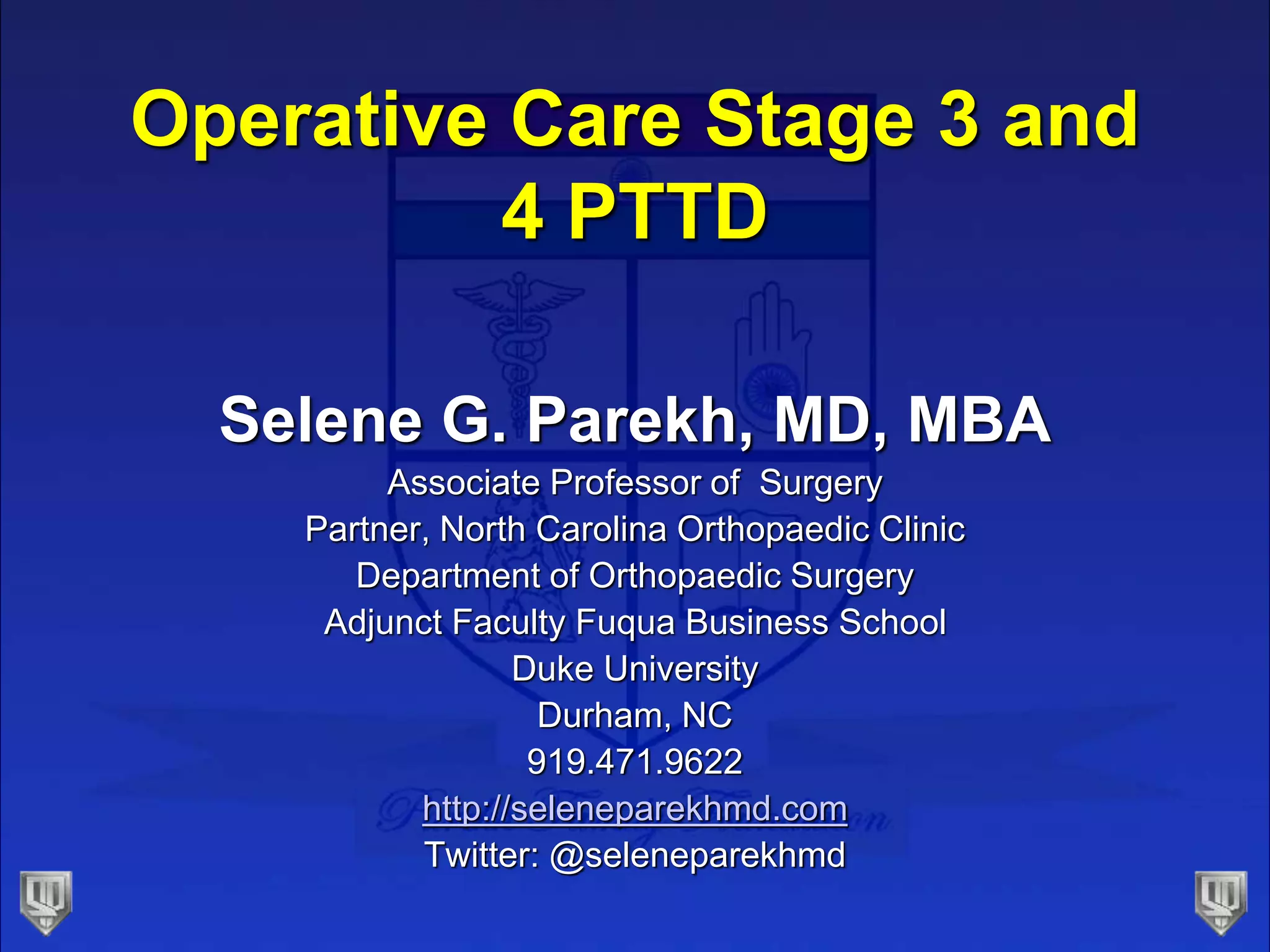 Lecture 27 parekh pttd3 and 4 | PPTX