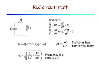 Lecture 28 lc, rlc circuits. | PPT