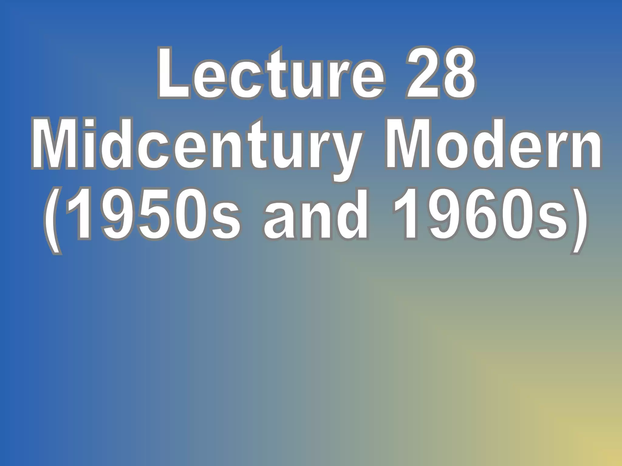 Lecture 28 1960s cold war | PPT