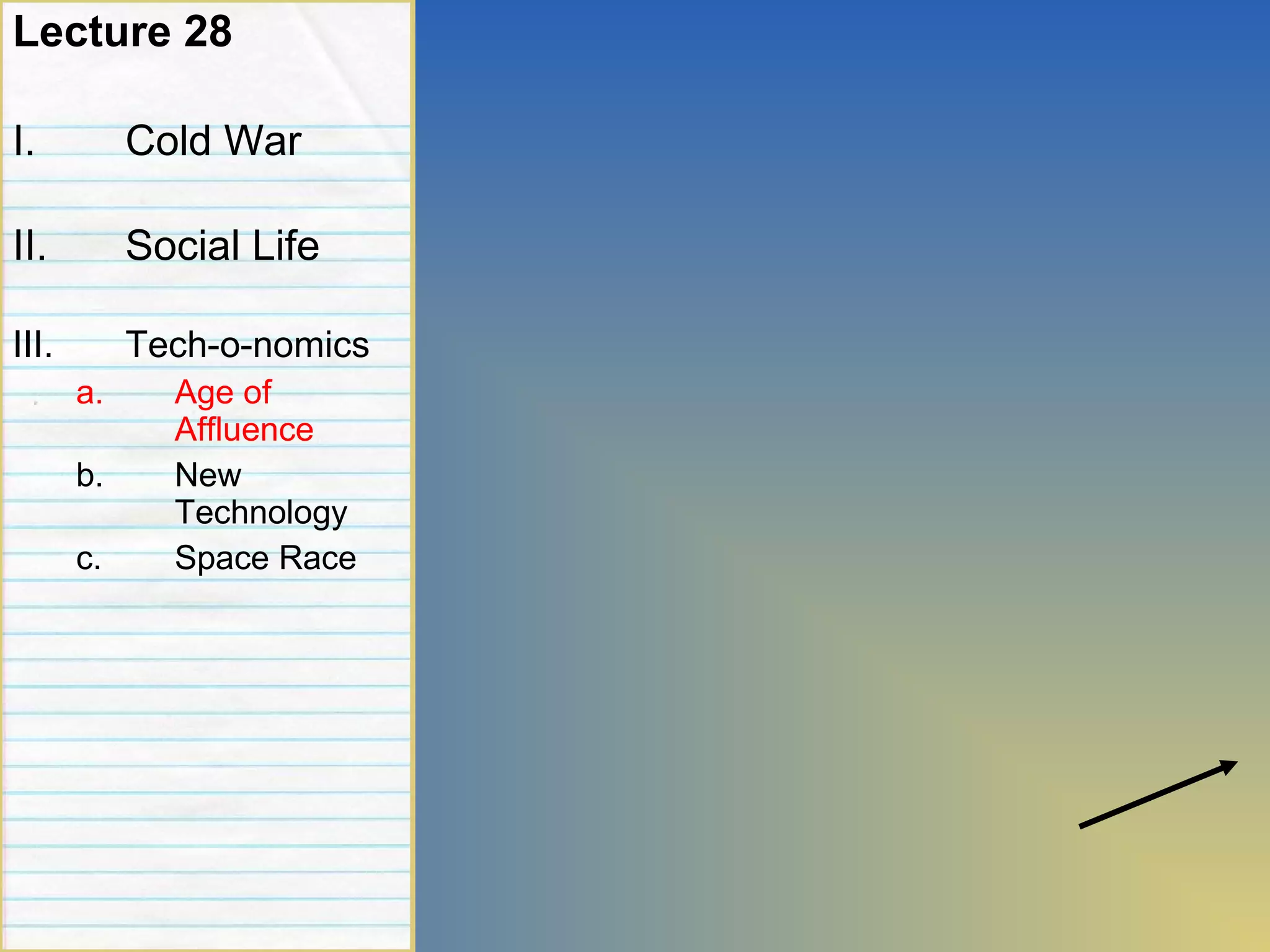 Lecture 28 1960s cold war | PPT