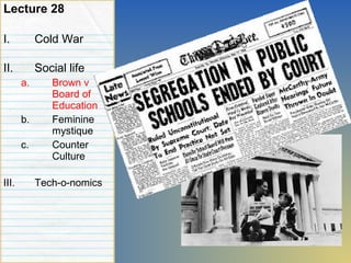 Lecture 28 1960s cold war | PPT