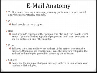 Lecture 28 2012 Email Etiquette | PPT