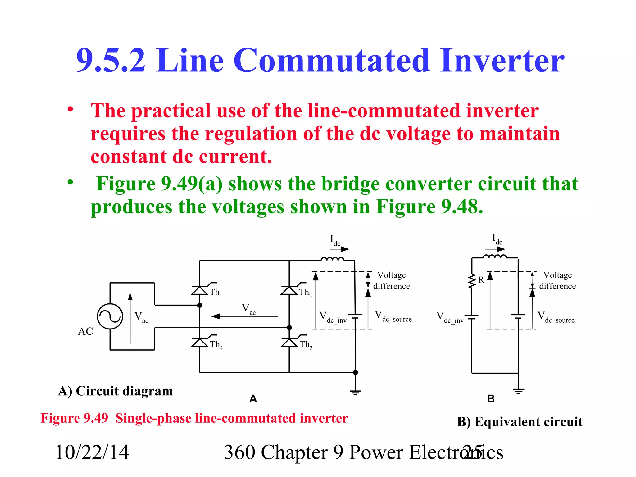 Lecture 28 360 chapter 9_ power electronics inverters | PPT