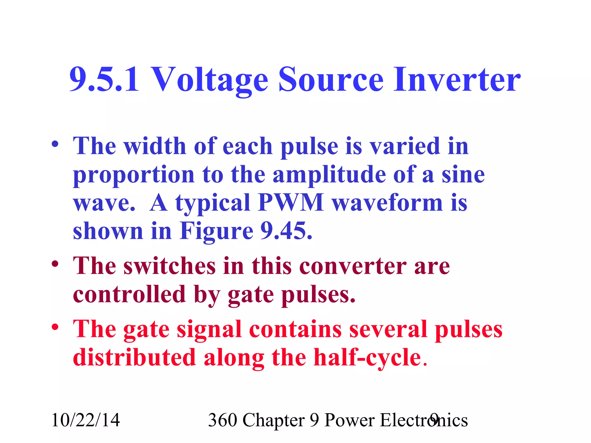 Lecture 28 360 chapter 9_ power electronics inverters | PPT