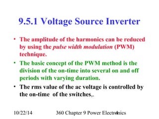 Lecture 28 360 chapter 9_ power electronics inverters | PPT