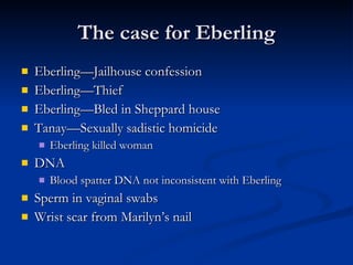 Sam Sheppard Dna Evidence