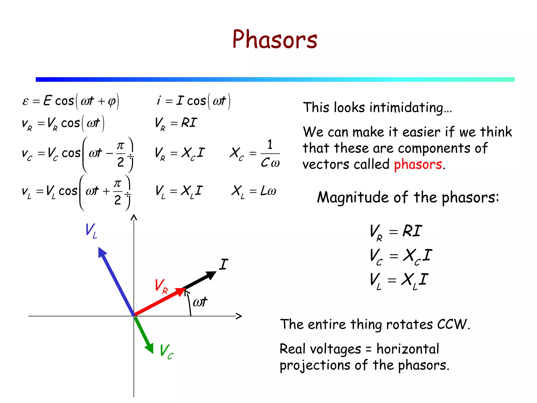 Lecture 29 ac circuits. phasors. | PPT
