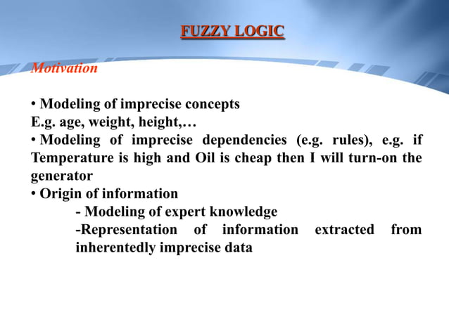 Lecture 29 fuzzy systems | PPT