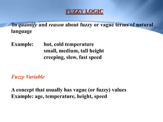 Lecture 29 fuzzy systems | PPT