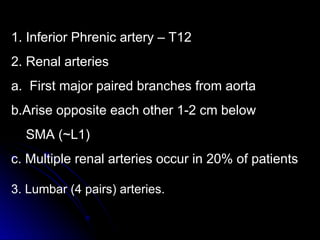 Lecture 2 Abdominal Aorta, IVC & PV.ppth