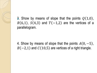 Lecture #2 analytic geometry | PPT