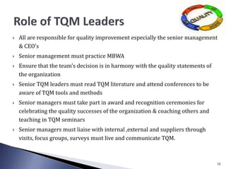 Total Quality Management | PPTX