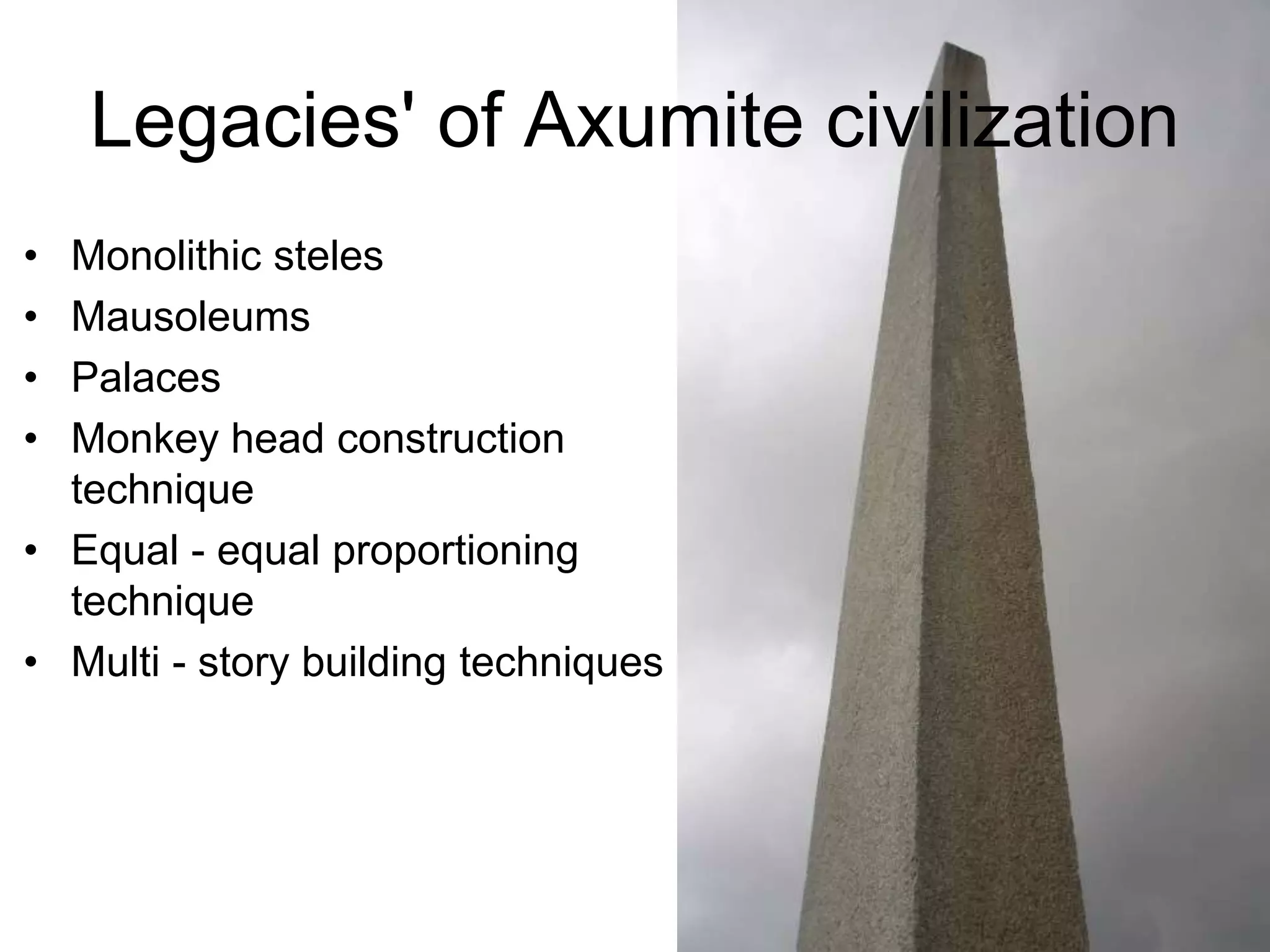 axumite architecture | PDF