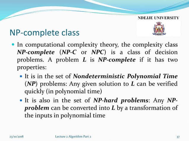 Lecture2b algorithm | PPT