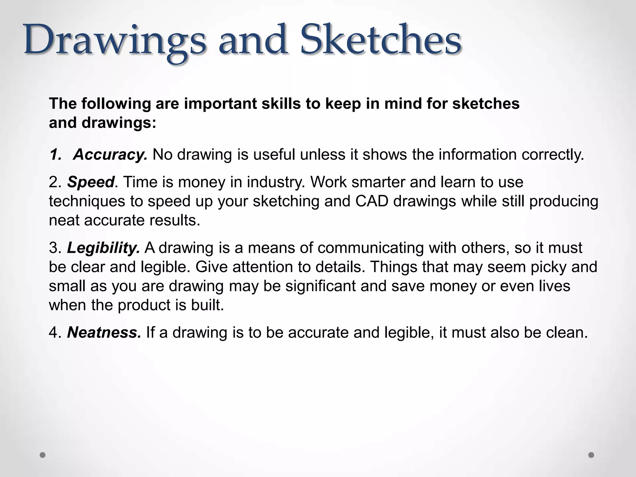 Basic Technical Drawing and Sketching.ppt | 3-D Graphics | Computer ...
