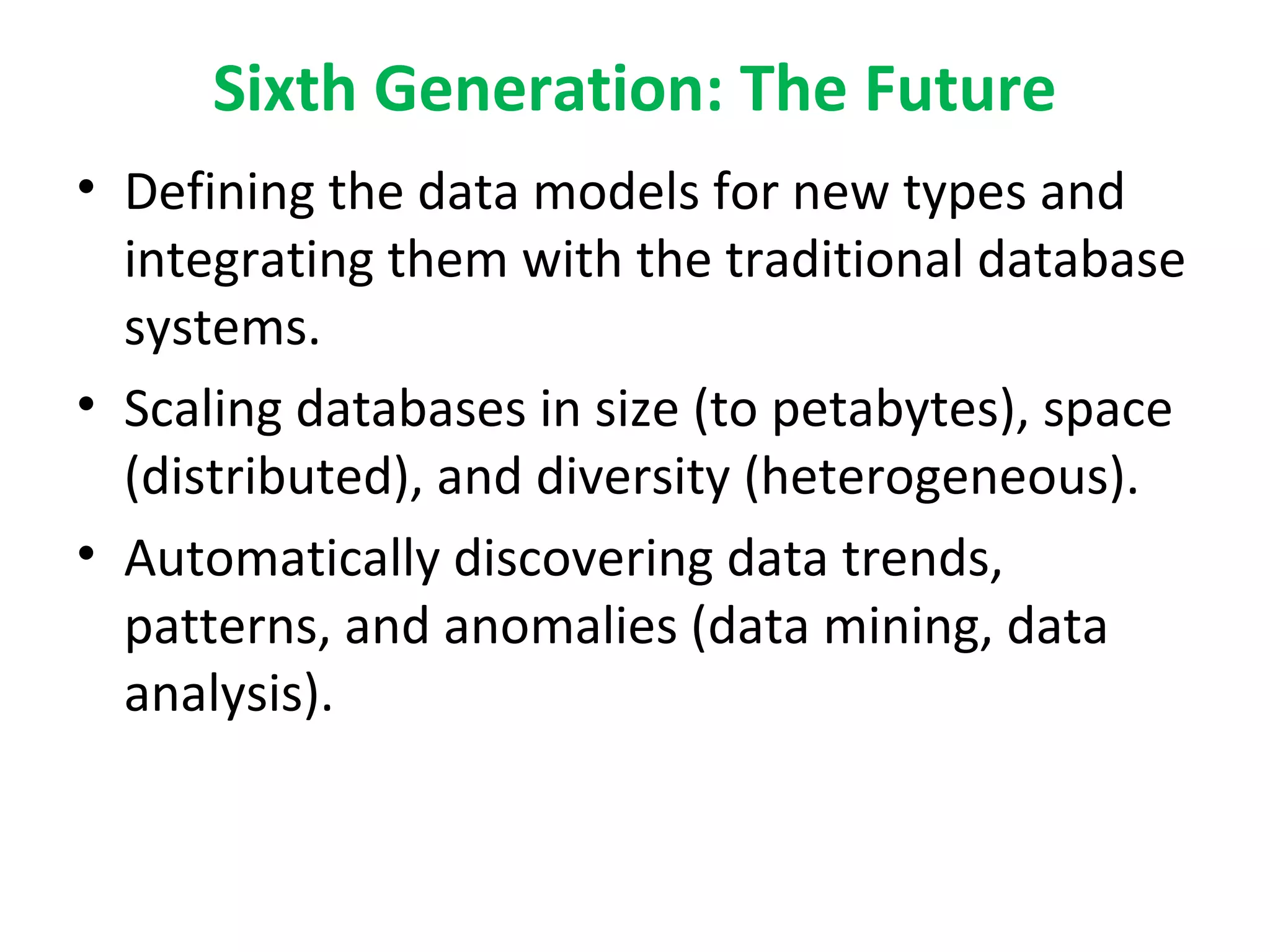 Database Management & Models | PPT