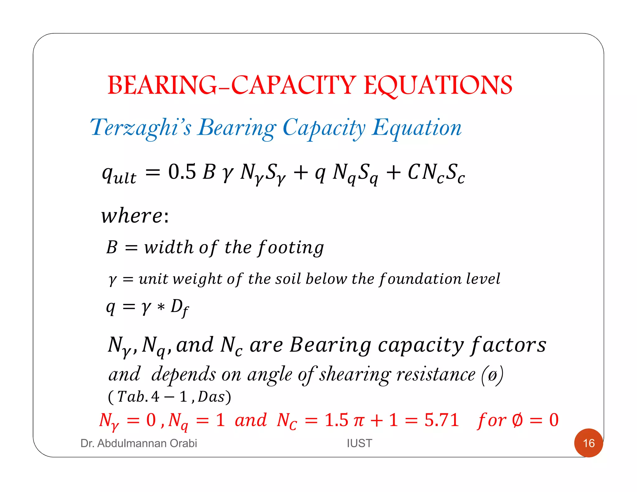 Lecture 2 bearing capacity | PDF