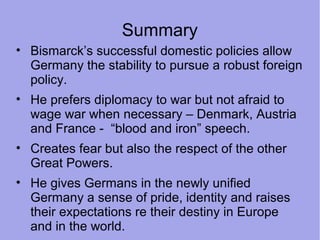 Lecture 2 bismarck | PPT
