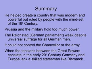 Lecture 2 bismarck | PPT