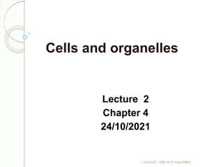 Lecture 2 Cells and organelles.pptx | Biological Sciences | Science