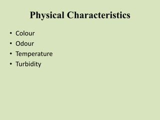 LECTURE 2 CHARACTERISTICS OF SEWAGE.pptx