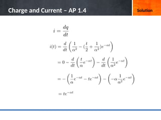 Lecture 2 on charge, current, and voltage | PPTX