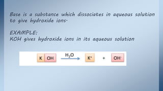 arrhenius concept of acids and bases | PPTX