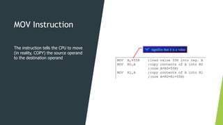 lecture 2 coal assembly language lecture | PPT